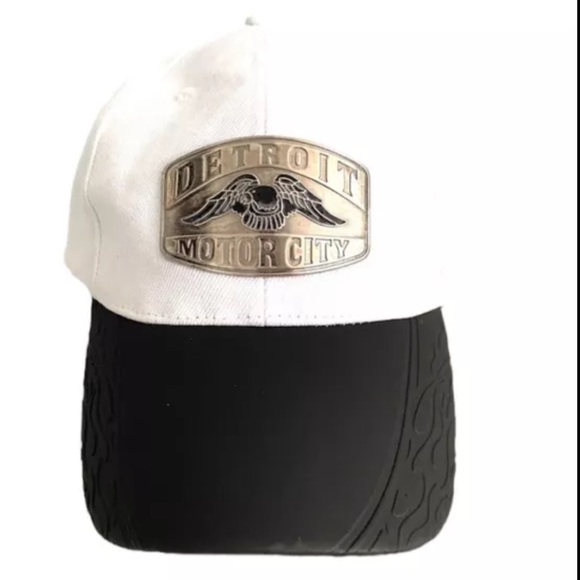 Accessories | Vintage Detroit Motor City Baseball Cap Hat Fitted White ...